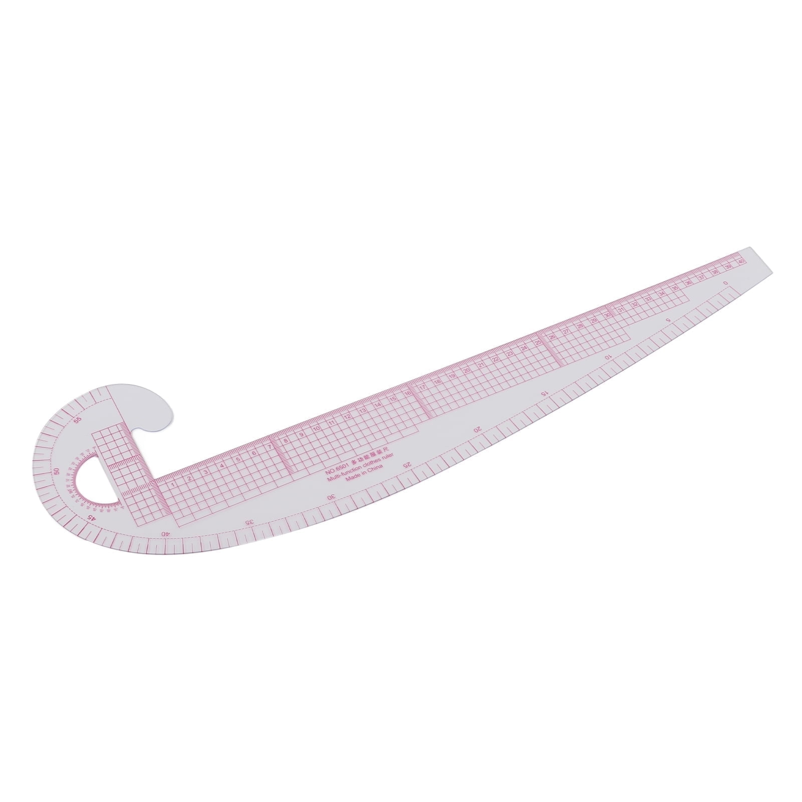 58cm Comma Shaped Plastic Transparent French Curve Rulers for ...