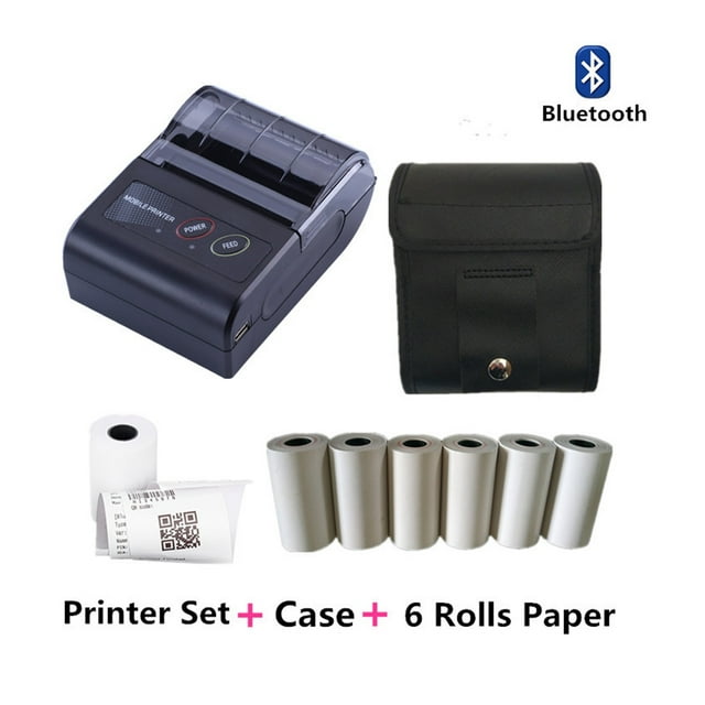 58mm Bluetooth Pocket Portable Thermal Receipt Printer Mini Wireless ...