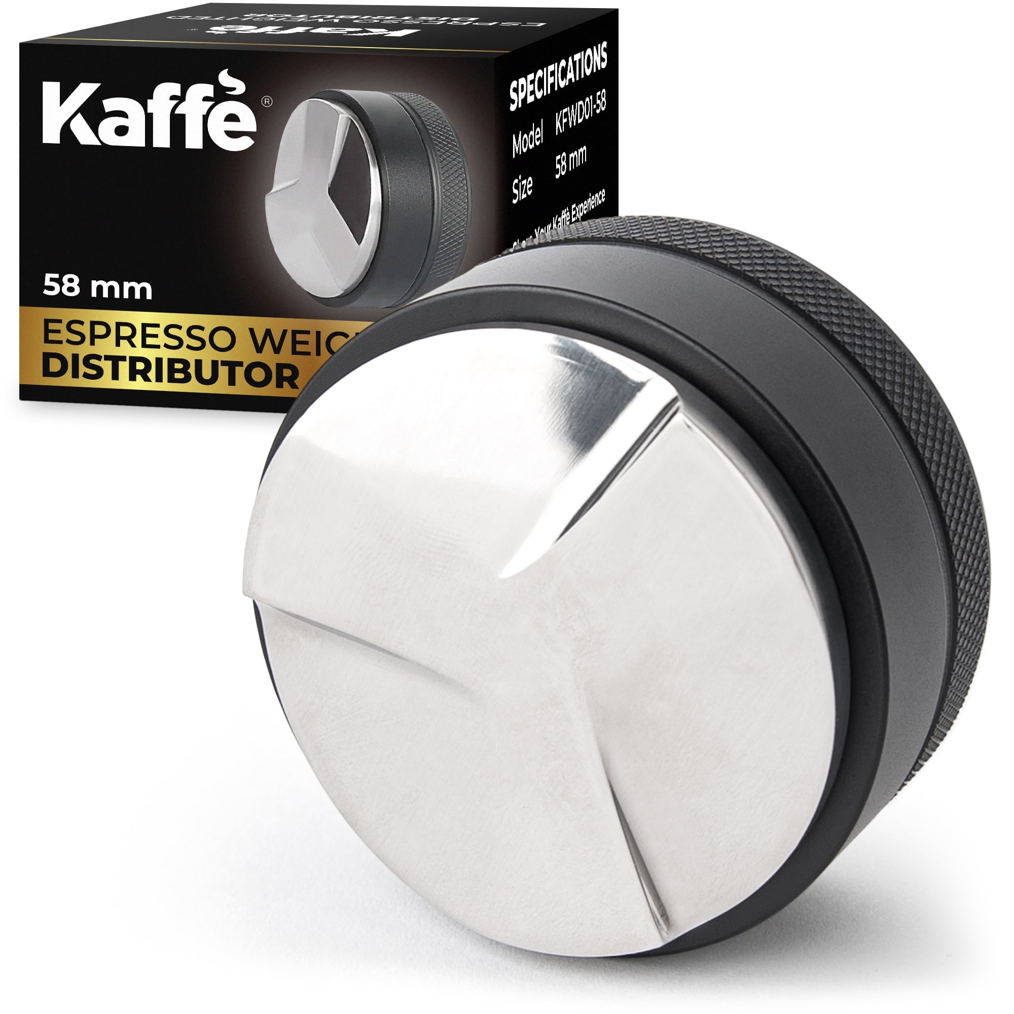 58mm Coffee Distributor Tool - Adjustable Depths, Stainless Steel ...