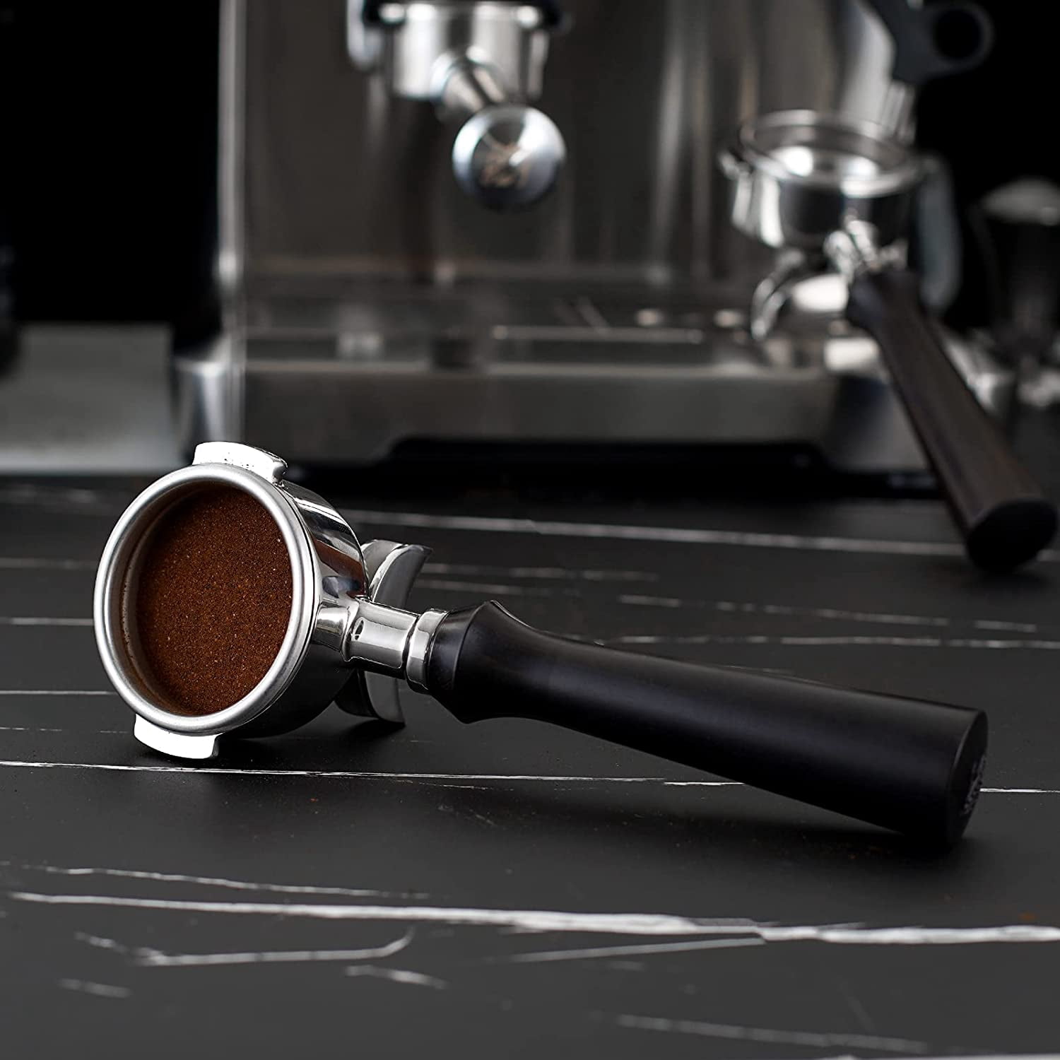 58mm Espresso Double Spouts Portafilter with 2 Ear | Fits E61 | Flair ...