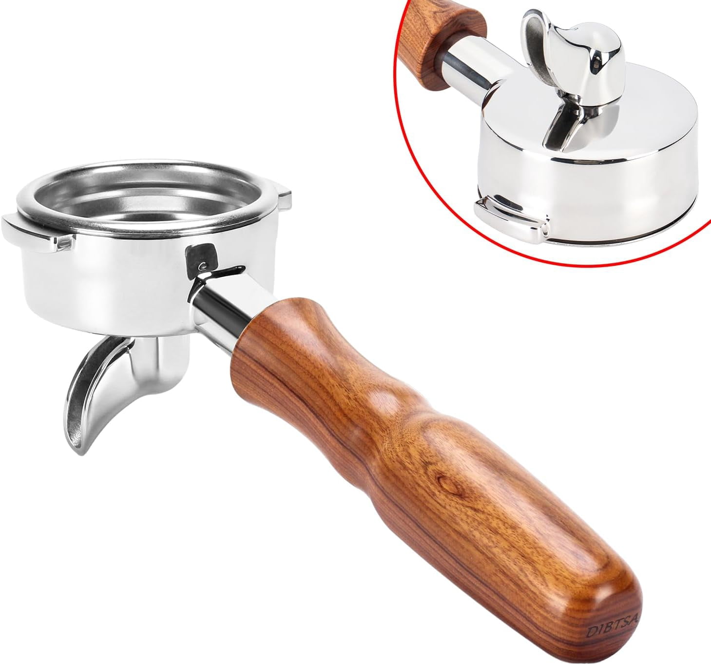 58mm Espresso Portafilter Compatible with La Marzocco,Single Spout 2 ...