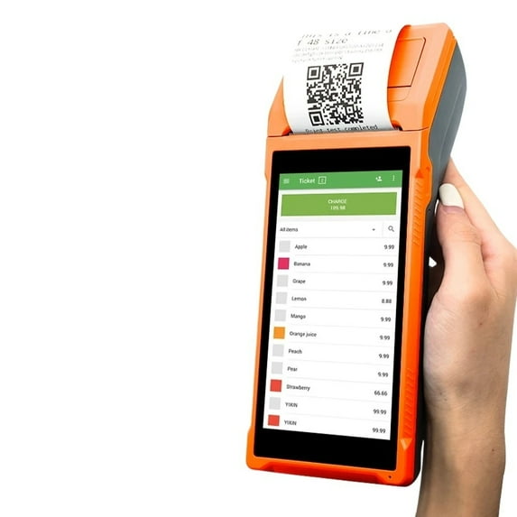 58mm Handheld 8.1 PDA Printer Mobile Receipt Bill Smart Thermal Printer ...