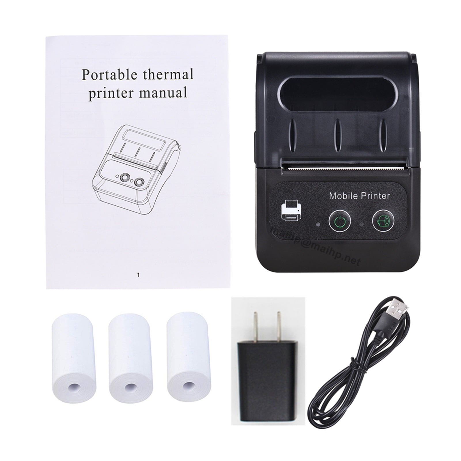 58mm Handheld Wireless Bluetooth POS PC Pocket Bill Makers Portable ...