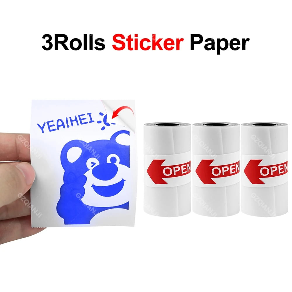 58mm Mini Photo Printer Paper Rolls Thermal Paper 57x30MM White Color ...