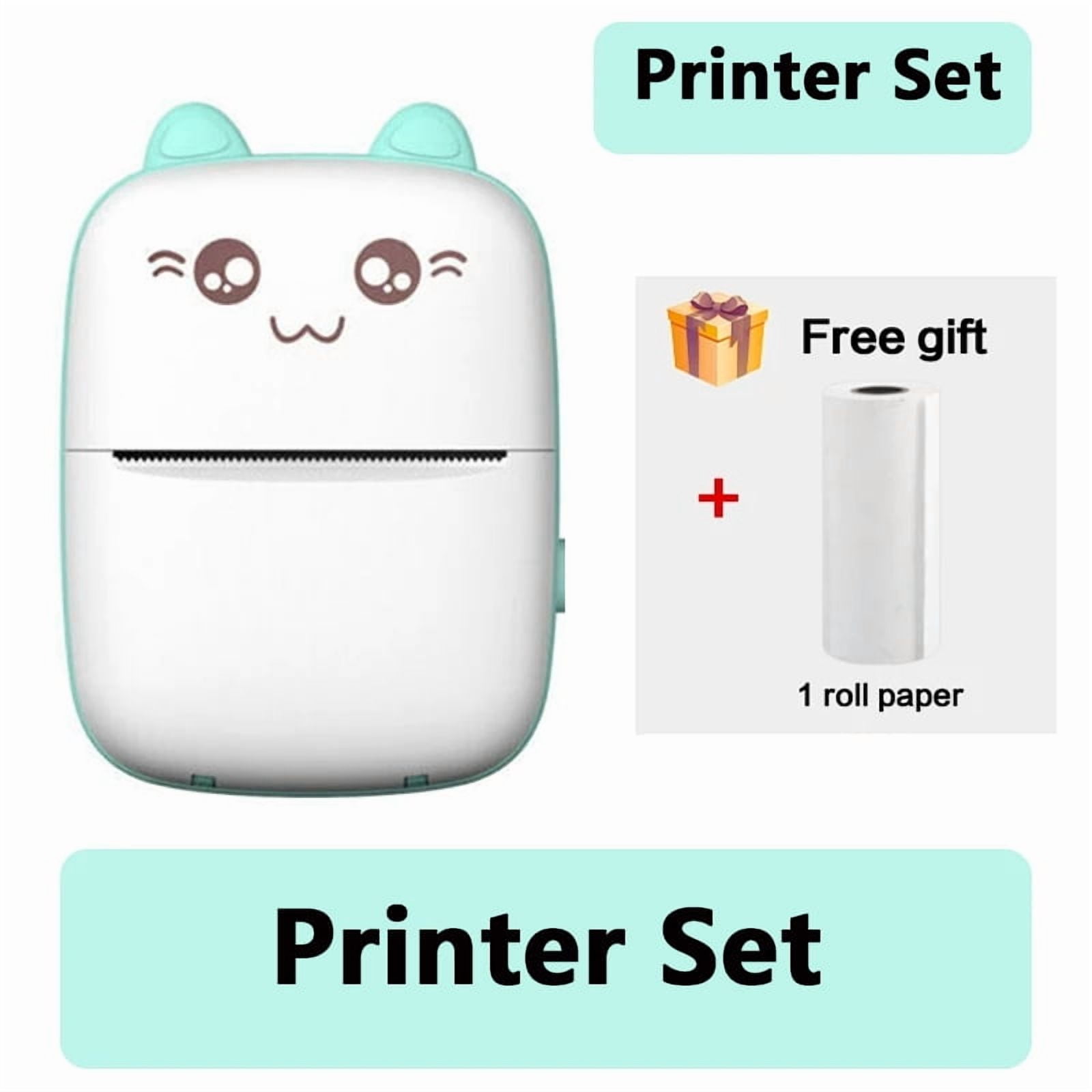 58mm Mini Portable Thermal Printer Cat Shapes Lightweight Wireless ...