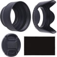 58mm Set of 2 Camera and 1 Lens Cap - Rubber (Collapsible) + Tulip ...