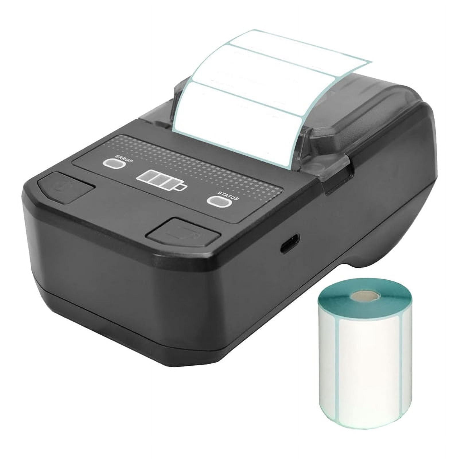 58mm Thermal Label Maker Wireless BT Mini Label Printer Barcode Printer ...
