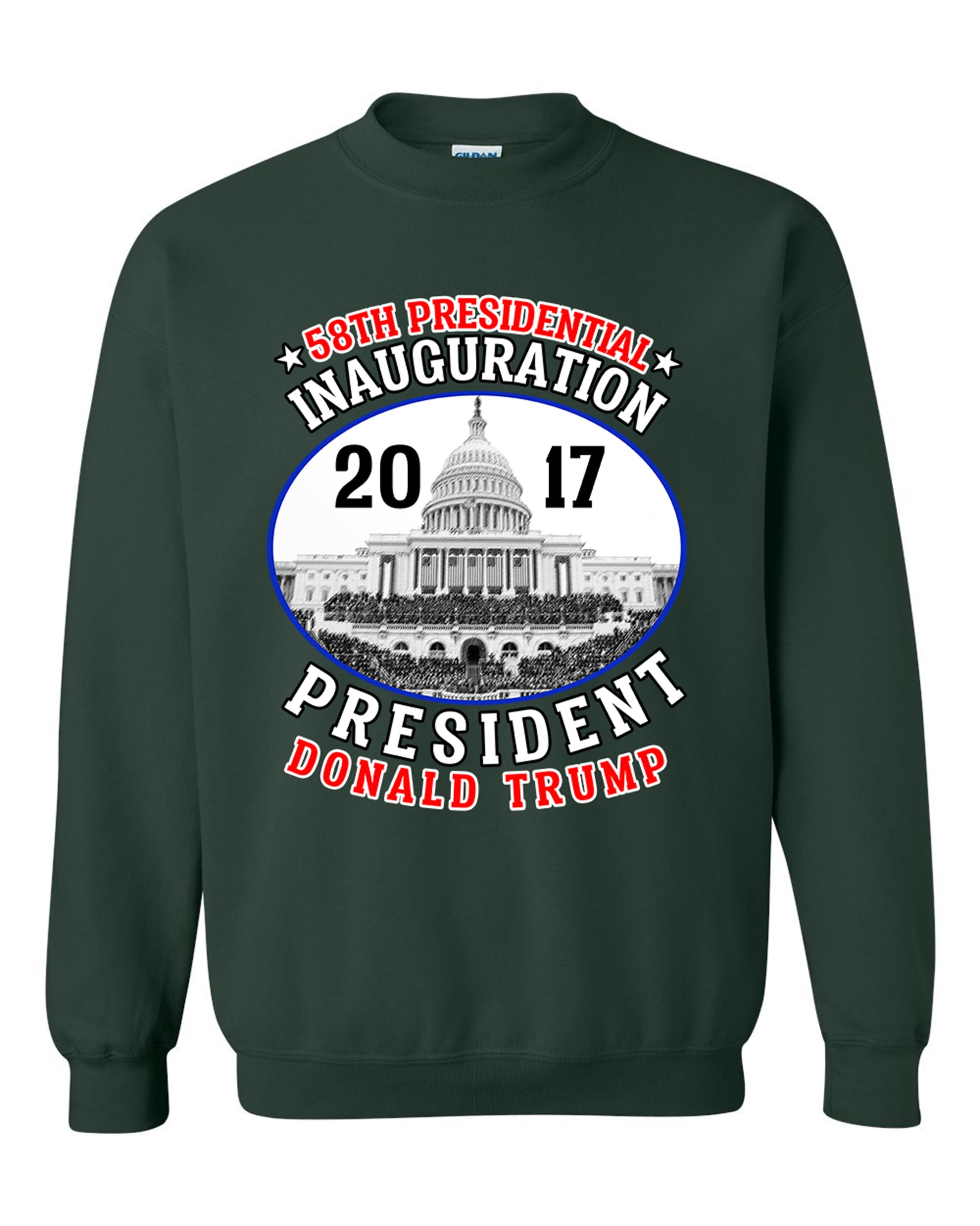 58th Presidential Inauguration Day President Donald Trump DT Crewneck ...