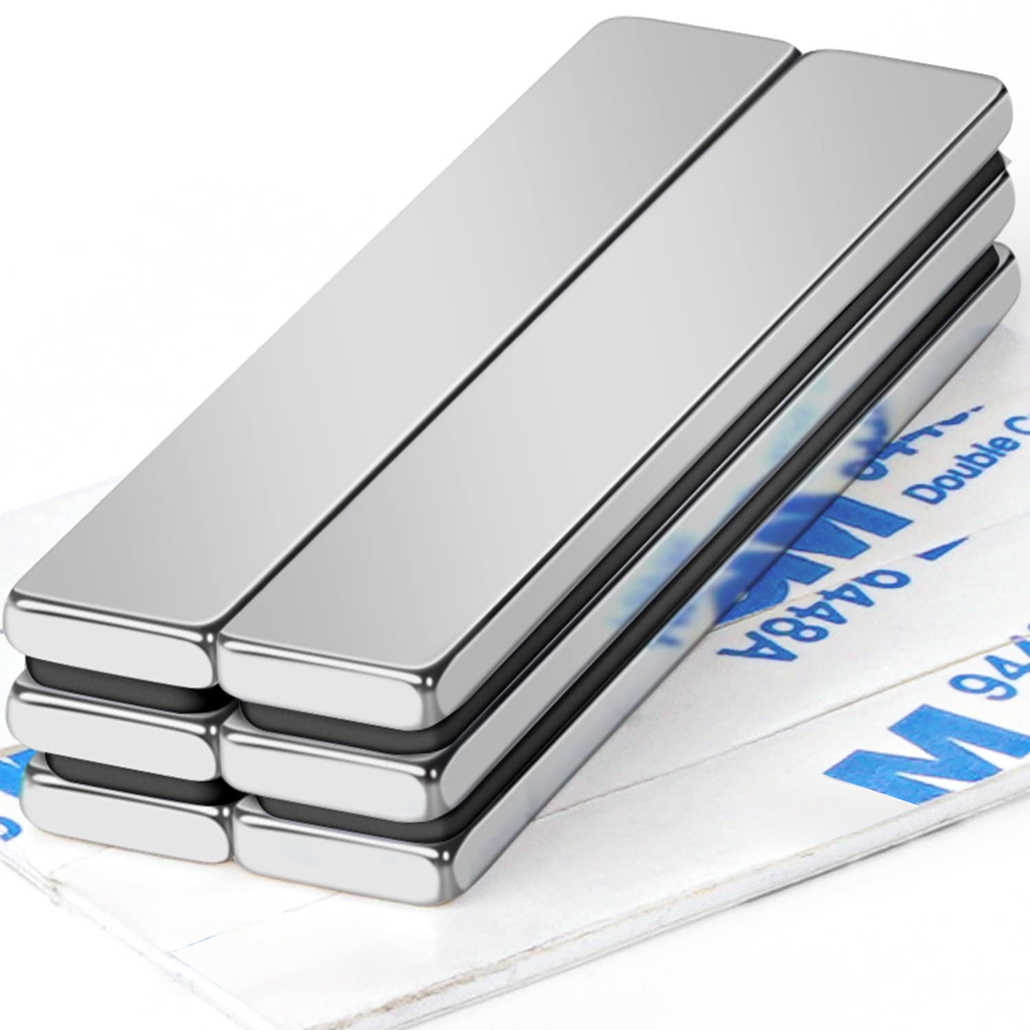 58x8.9x2.5mm Long Bar Magnets, Super Magnets Heavy Duty with Double ...