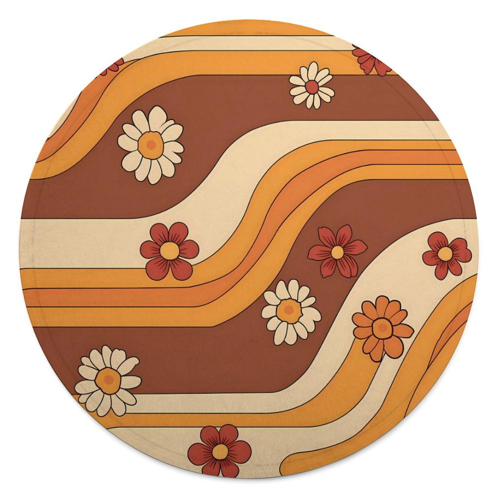 59.1in Round Blanket Light Weight Anti-Wrinkle Anti-Allergy Non ...