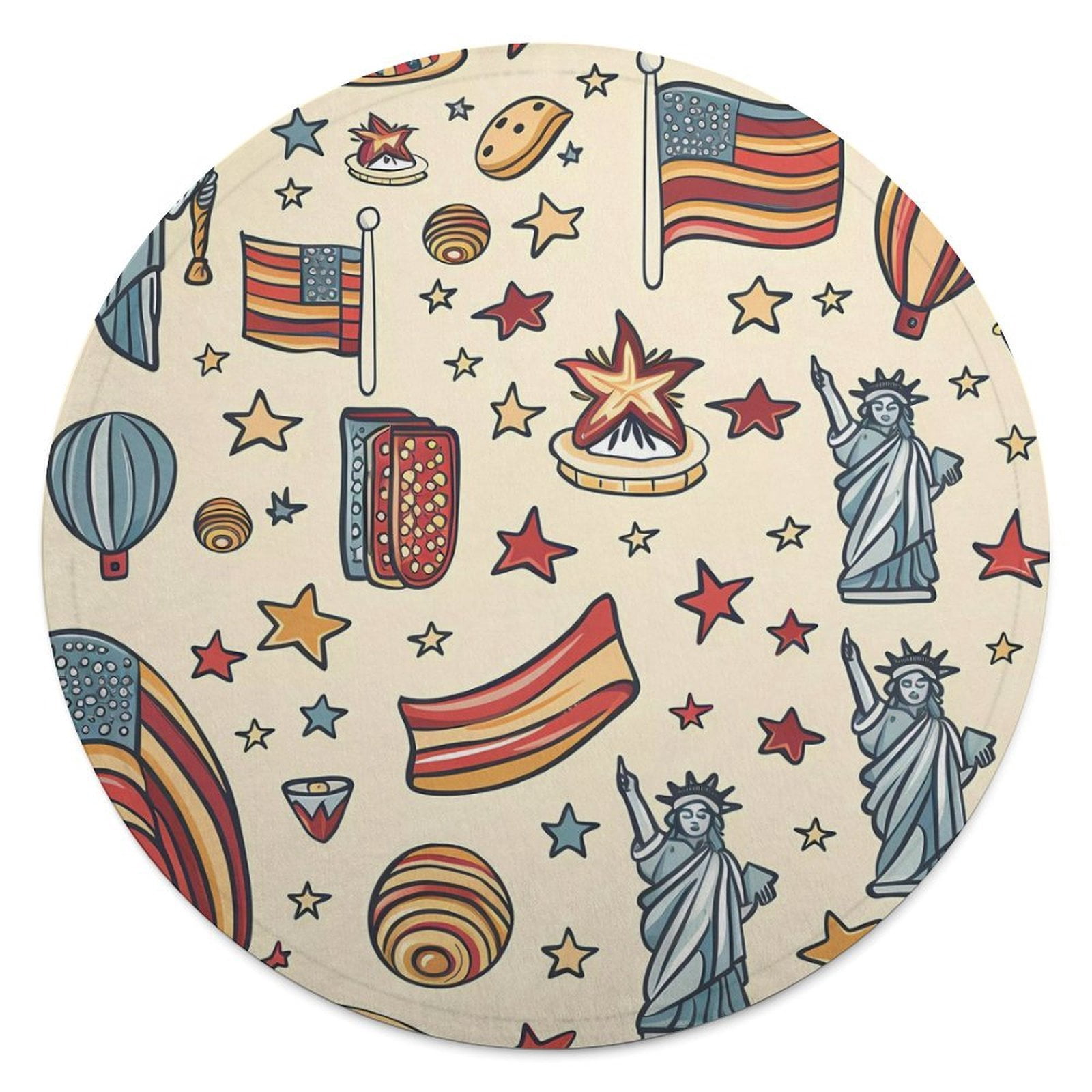 59.1in Round Blanket Light Weight Anti-Wrinkle Anti-Allergy Non ...