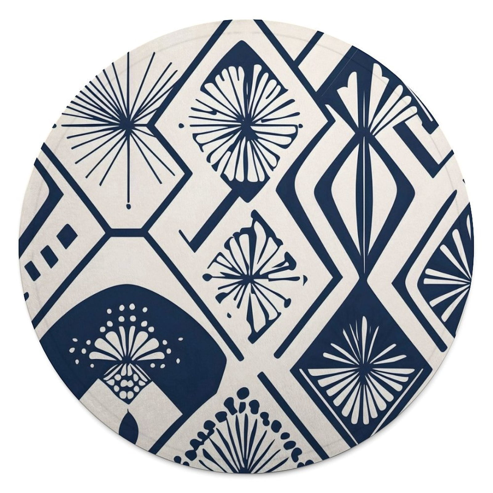 59.1in Round Blanket Light Weight Anti-Wrinkle Anti-Allergy Non ...