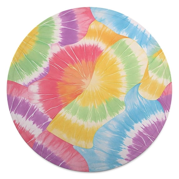 59.1in Round Blanket Light Weight Anti-Wrinkle Anti-Allergy Non ...