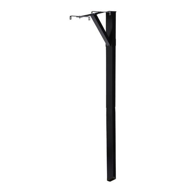 59.9 in. Powder Coated Black Steel Mailbox Post - Walmart.com