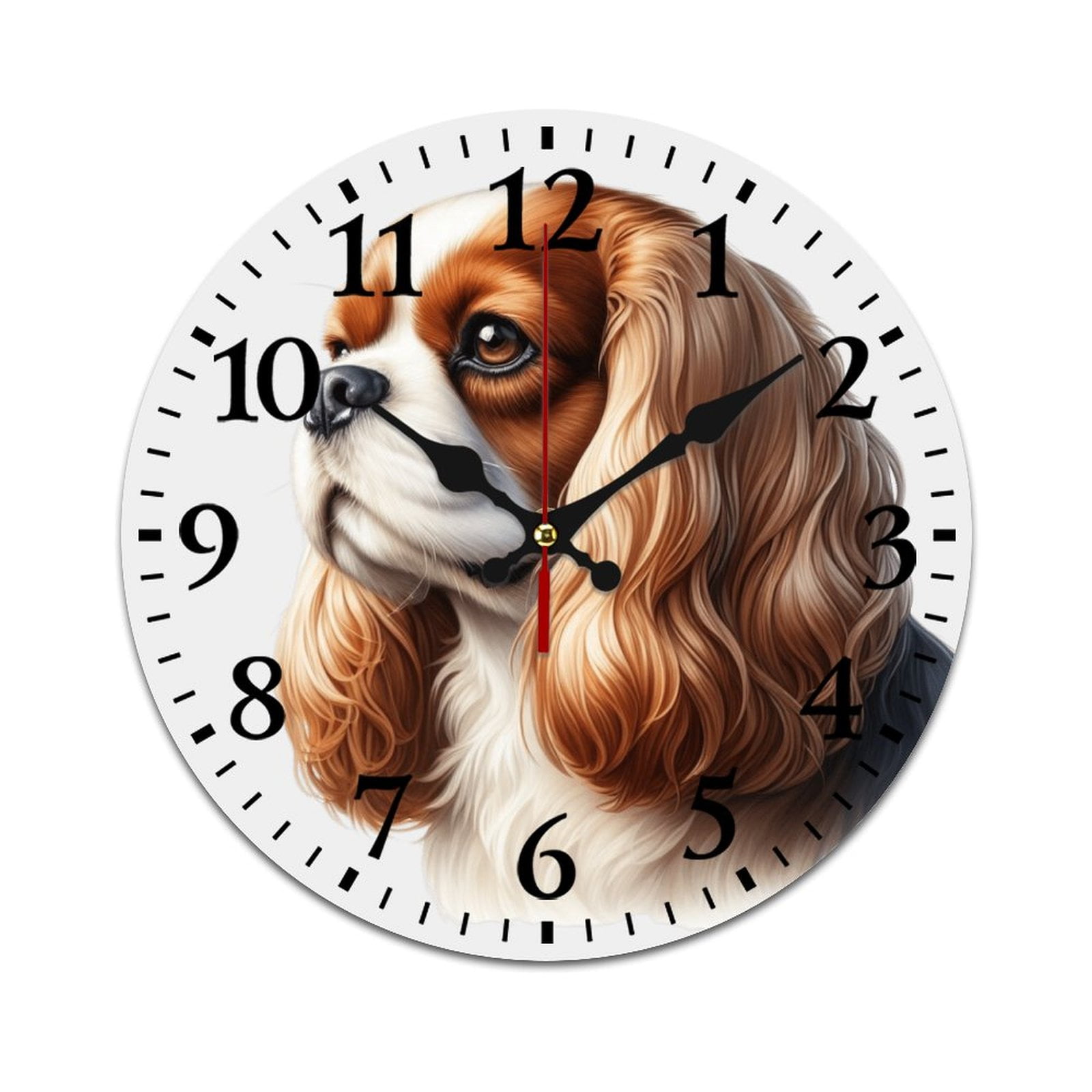 59 Cavalier King Charles Spaniel PVC Wall Clock , Battery Powered ...