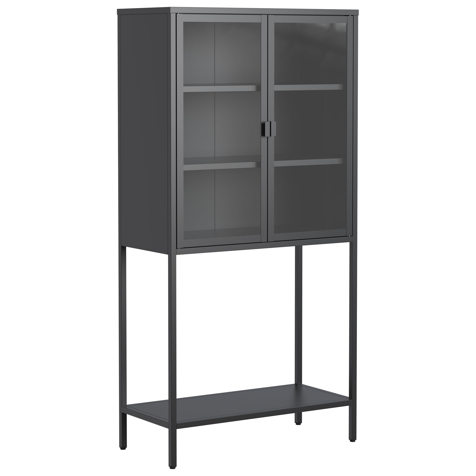 59h Heavy Duty Metal Storage Cabinetsideboards And Buffetdisplay Storage Cabinet With Glass