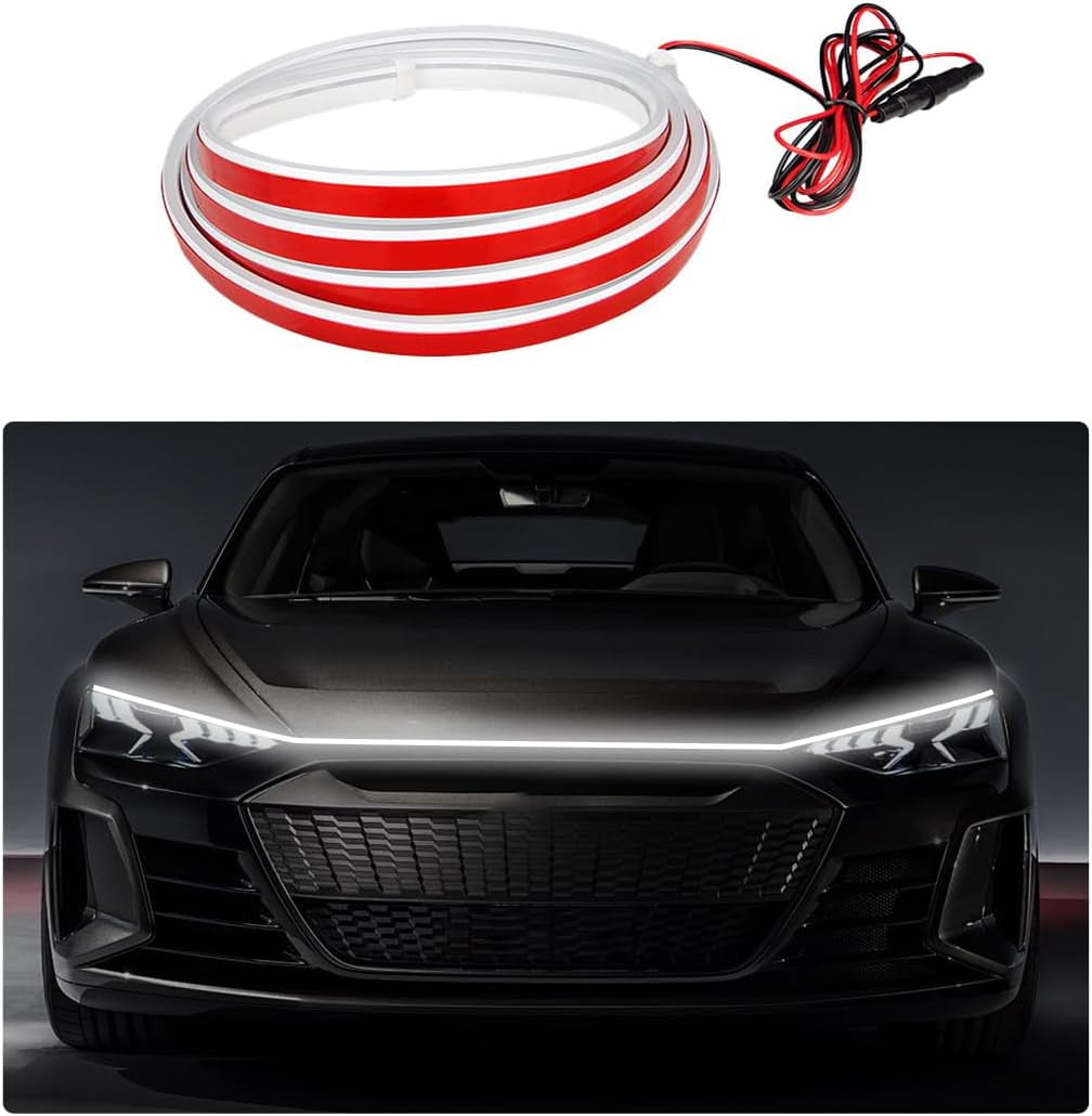 59 Inch Hood Light Strip, Exterior Flexible Daytime Running Light ...