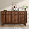 59" Modern Wooden Sideboard Buffet Cabinet with Storage, 4 Doors ...