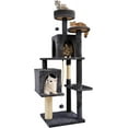 59" Multi-Level Cat Tree Cat Tower for Indoor Cats, Tall Plush Rest ...