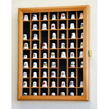 100 Opening Thimble / Small Miniature Display Case Cabinet - Walmart.com