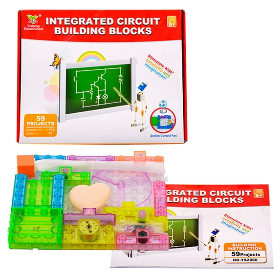 59-Piece Electronics Discovery Kit - Circuit Building STEM Project w ...