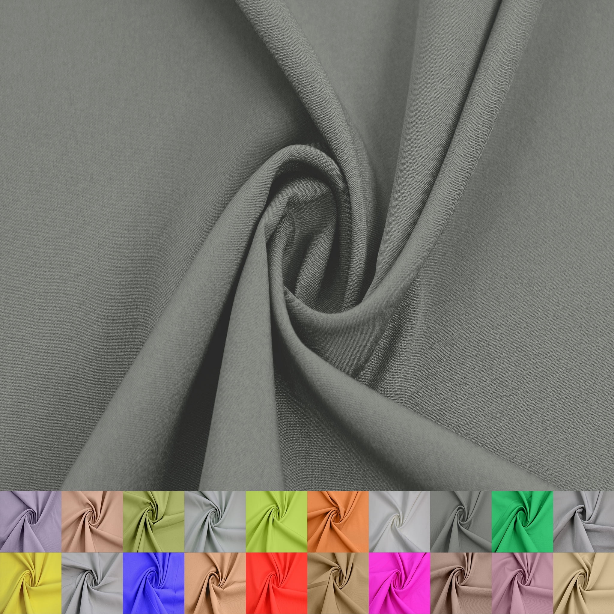 59" Wide Poly Spandex Silex Fabric by the Yard - Lightweight 105 GSM ...