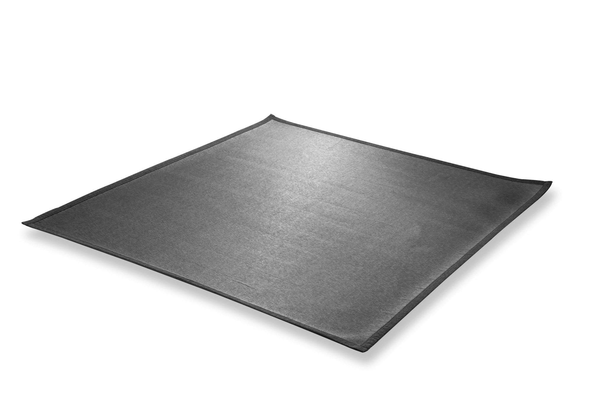59" X 55" Dark Gray Sunbrella Indoor Outdoor Small Rug - Walmart ...