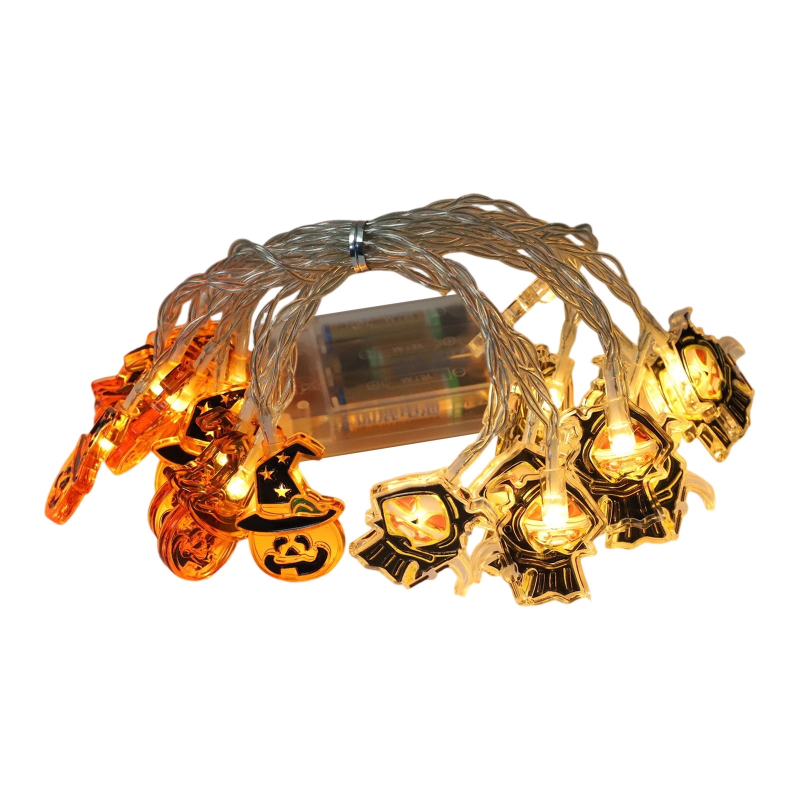 59 in. Halloween Scary Ghost String Lights 10 Pcs — Warm Glow with ...