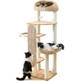 59-inch Cat Tree，Cat Tower with Scratching Post,Extra Long Sisal ...