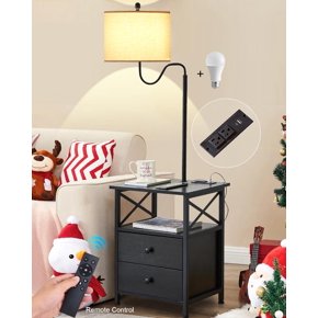 Side Table Lamp Combo