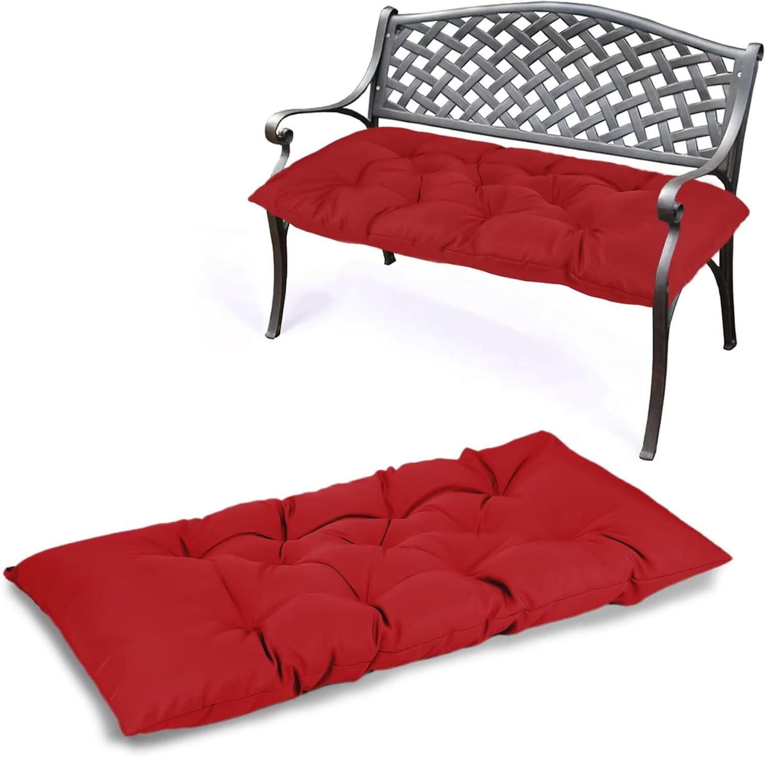 59 inch Waterproof Indoor Outdoor Garden Bench Seat Cushions,Thicken ...