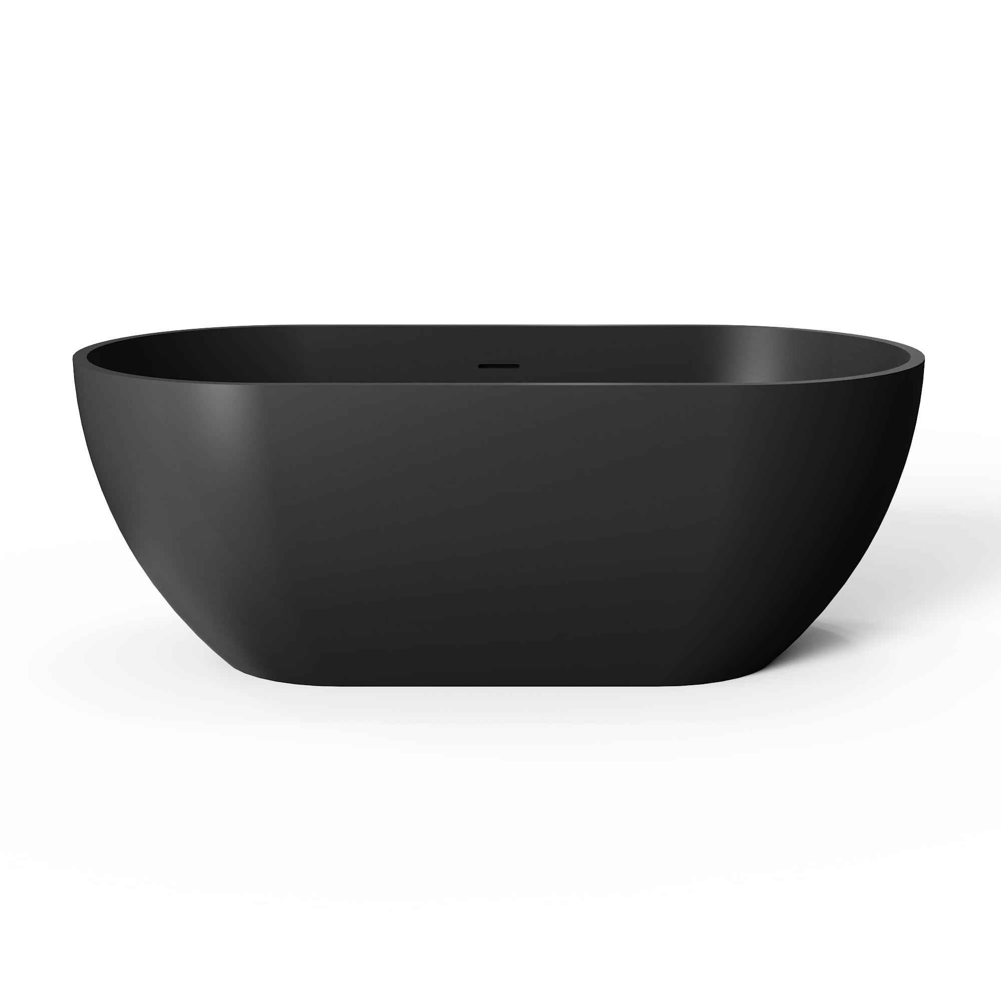 59 inch small size stone resin solid surface oval shape freestanding ...