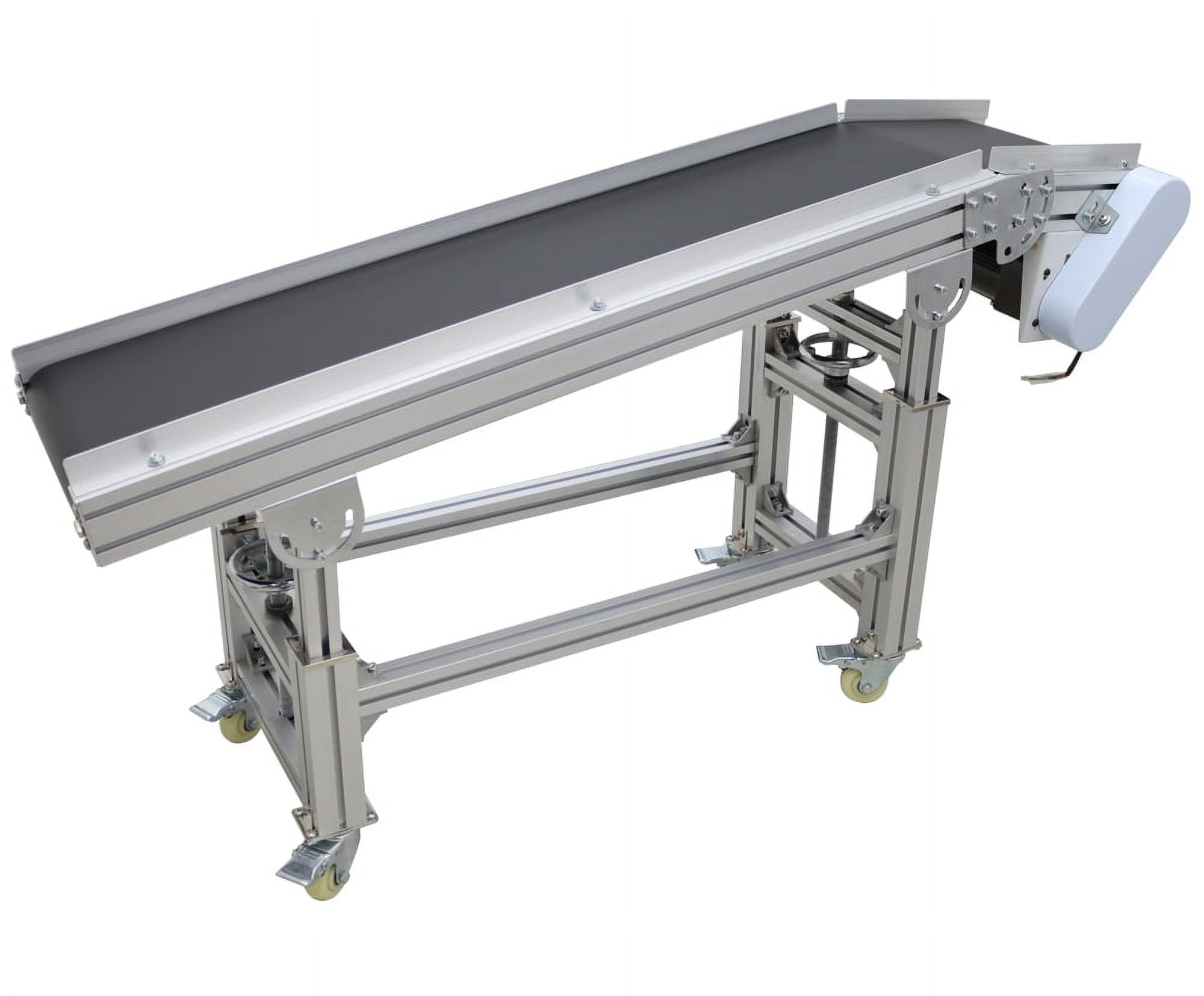 59" x 11.8" Electric Flat & Incline Conveyor Plane Ramp Conveyor Belt ...