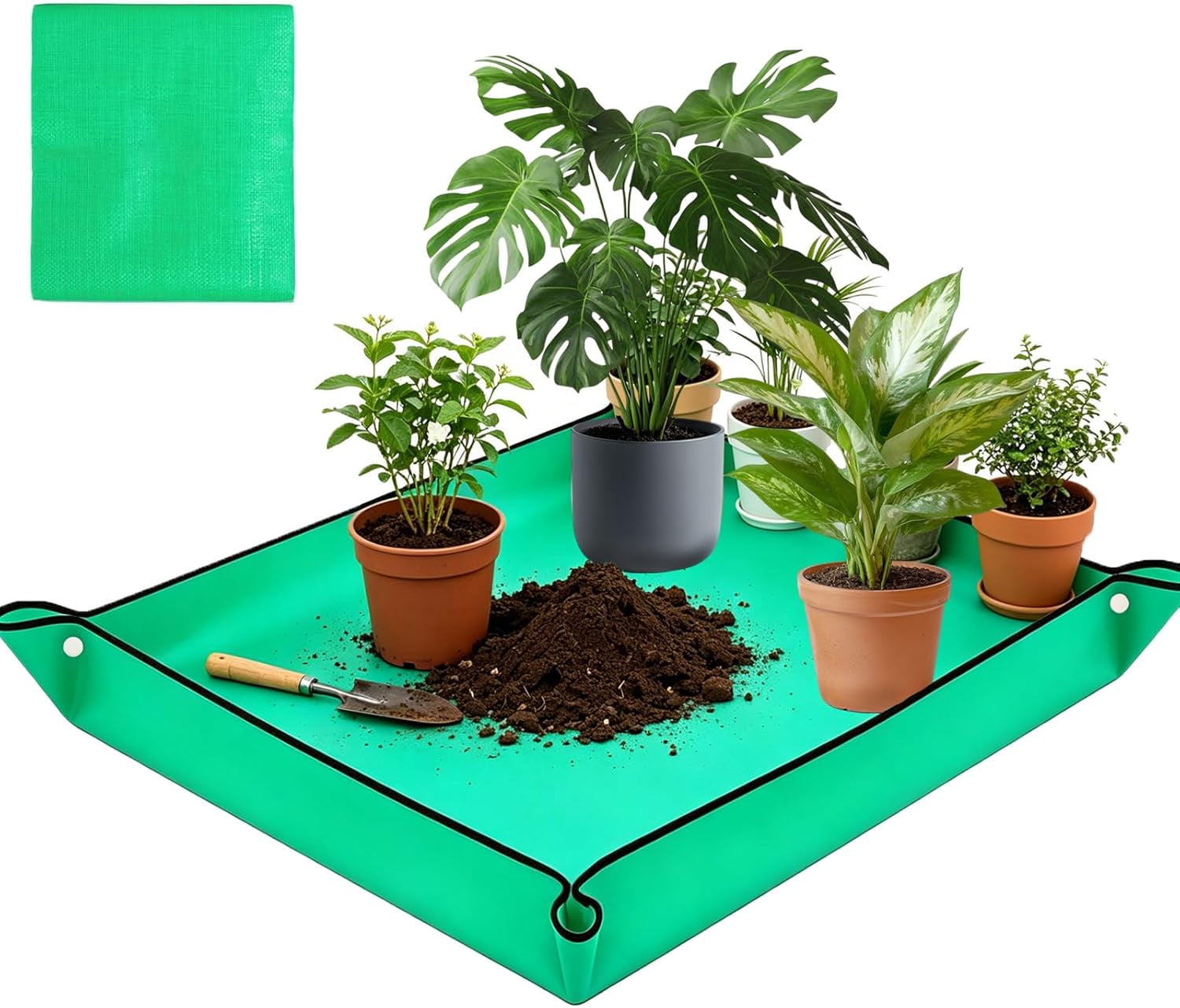 59'' x 59'' Extra Large Plant Repotting Mat, Thickened Foldable ...