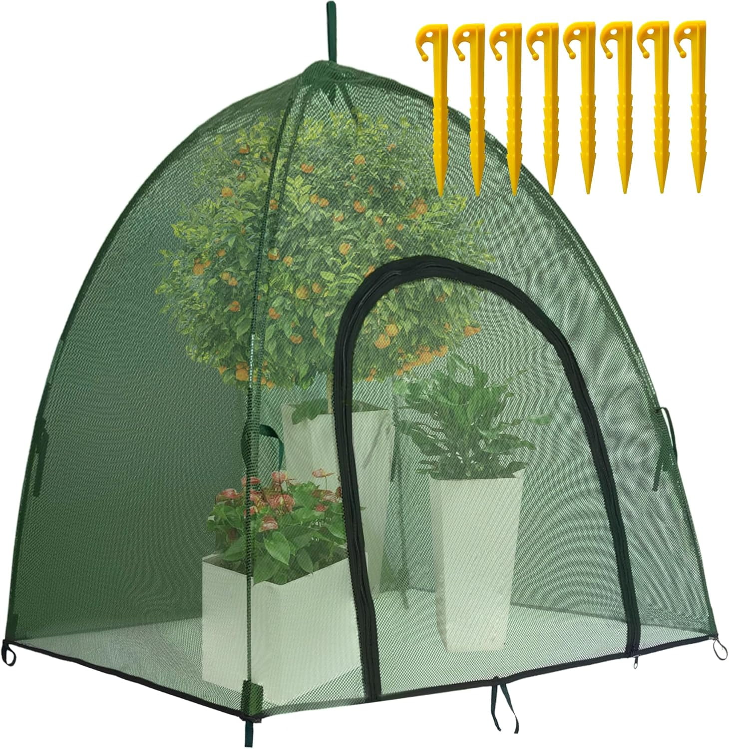 59" x 59" x 60" Large Mesh Plant Cover from Animals - Plant Netting ...