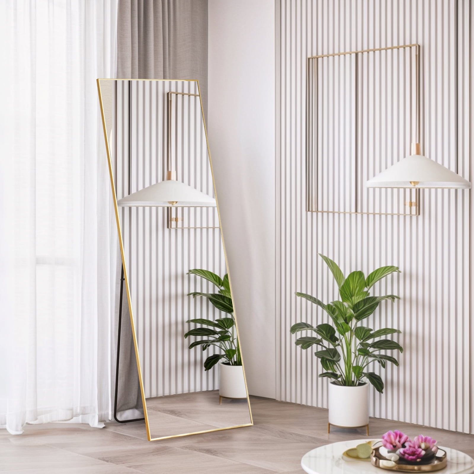 59"x16" Full Length Mirror Standing Rectangle Floor Mirrors Body ...
