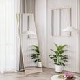 59"x16" Full Length Mirror Standing Rectangle Floor Mirrors Body Dressing Wall-Mounted Mirror ...