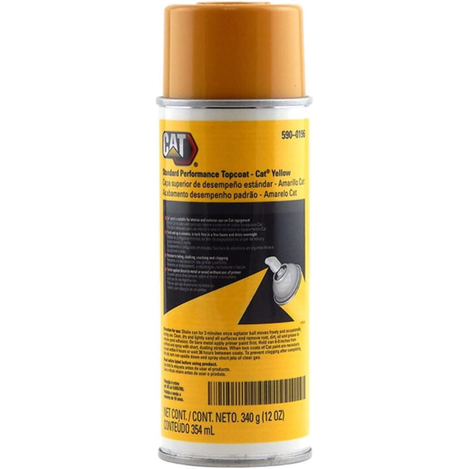 590-0196 Standard Performance Topcoat CAT Yellow Paint EACH - Walmart.com