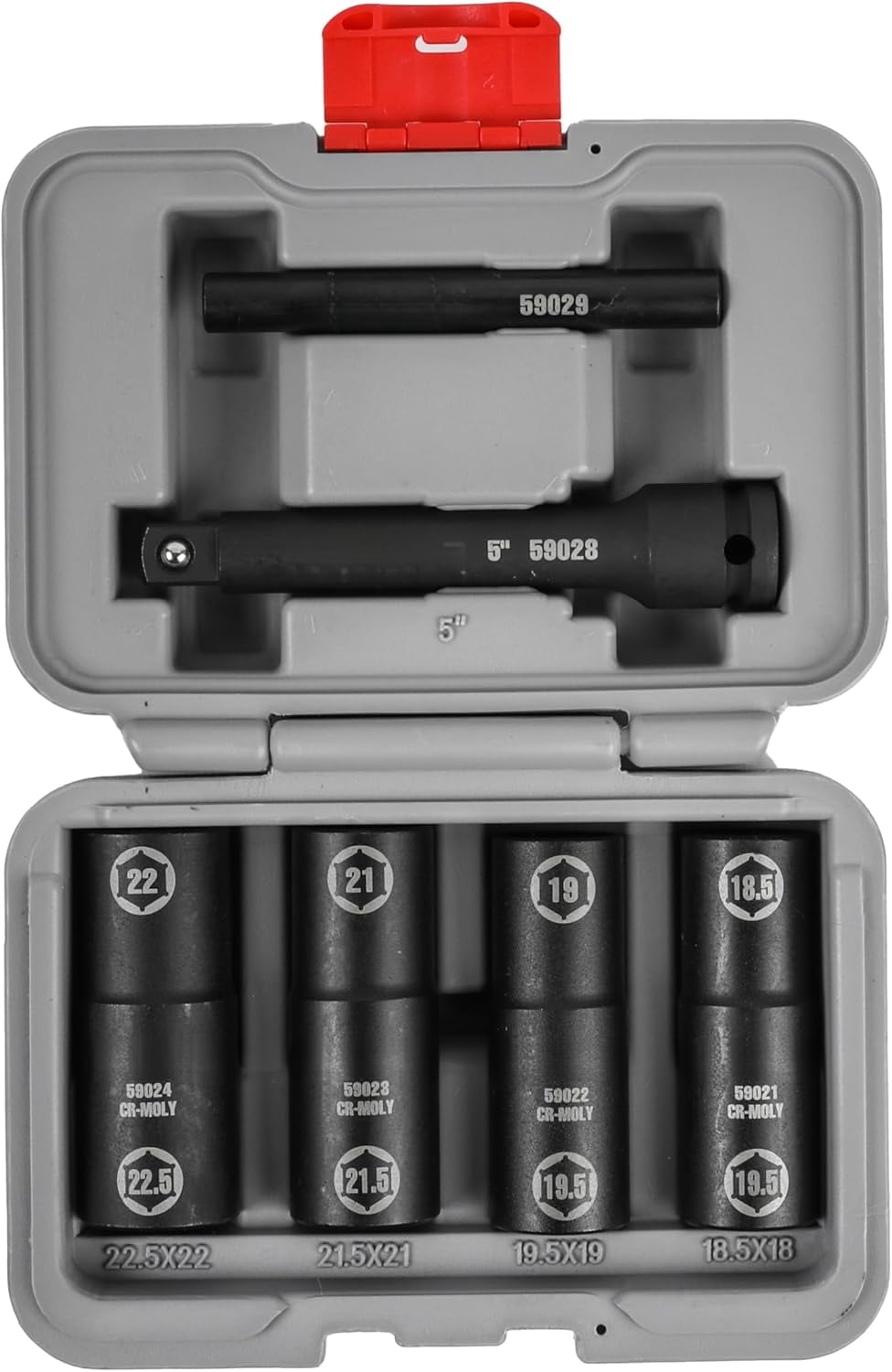 59065-6pc Half Size Lug Nut Flip Impact Socket Set - 1/2-Inch Drive ...