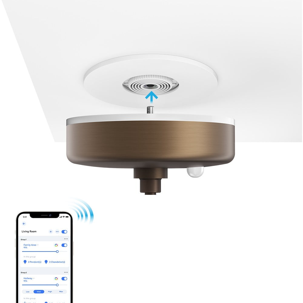 5912-WB-SkyX-SkyPlug Smart Plug & Play Lighting Base - Carina-Weathered ...