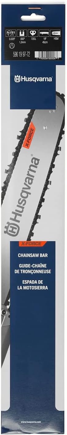 596199772 X-Force 18 Inch Chainsaw Bar, .325" Pitch .050" Gauge, 72 ...