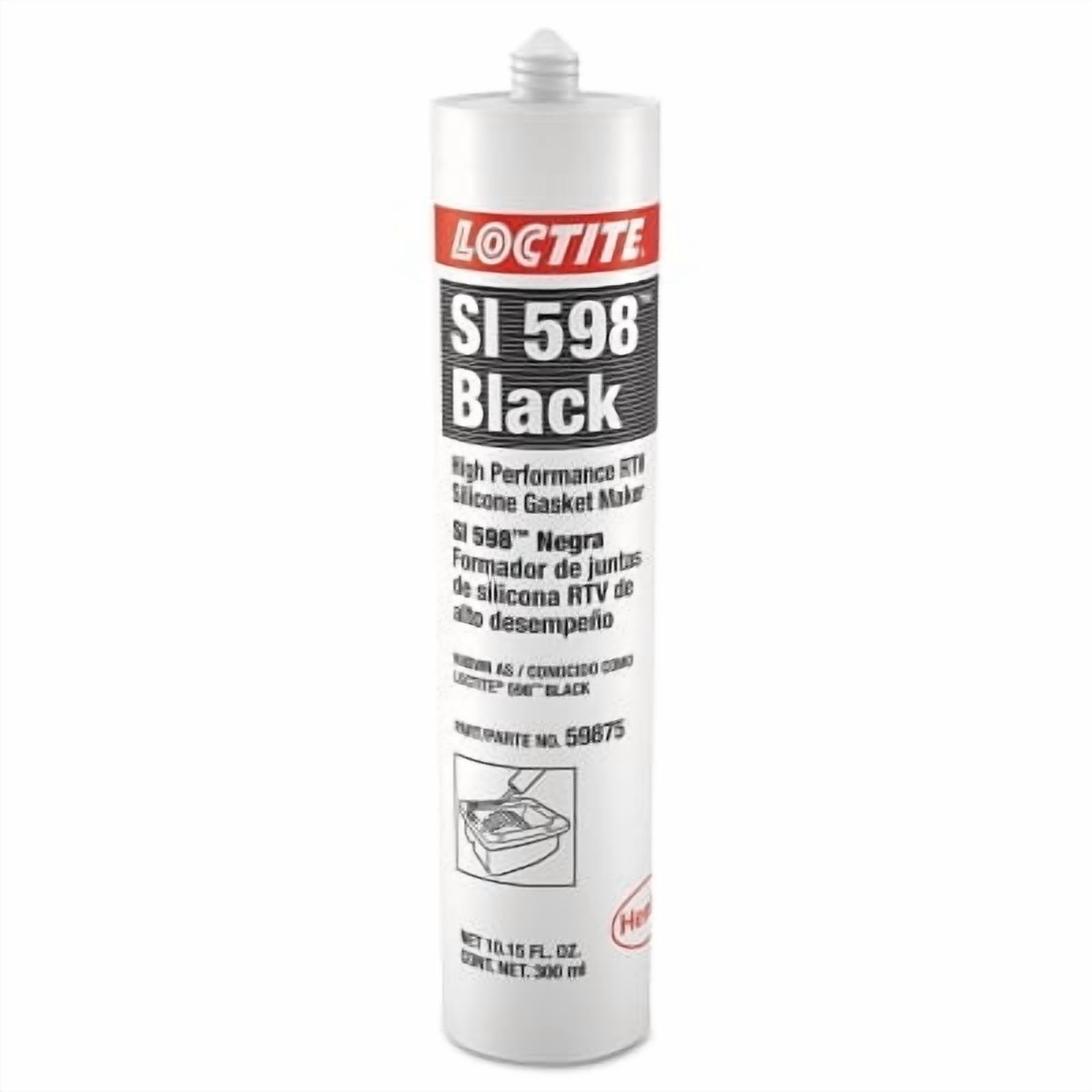 598 Black High Performance RTV Silicone Gasket Maker, 70 mL Tube ...