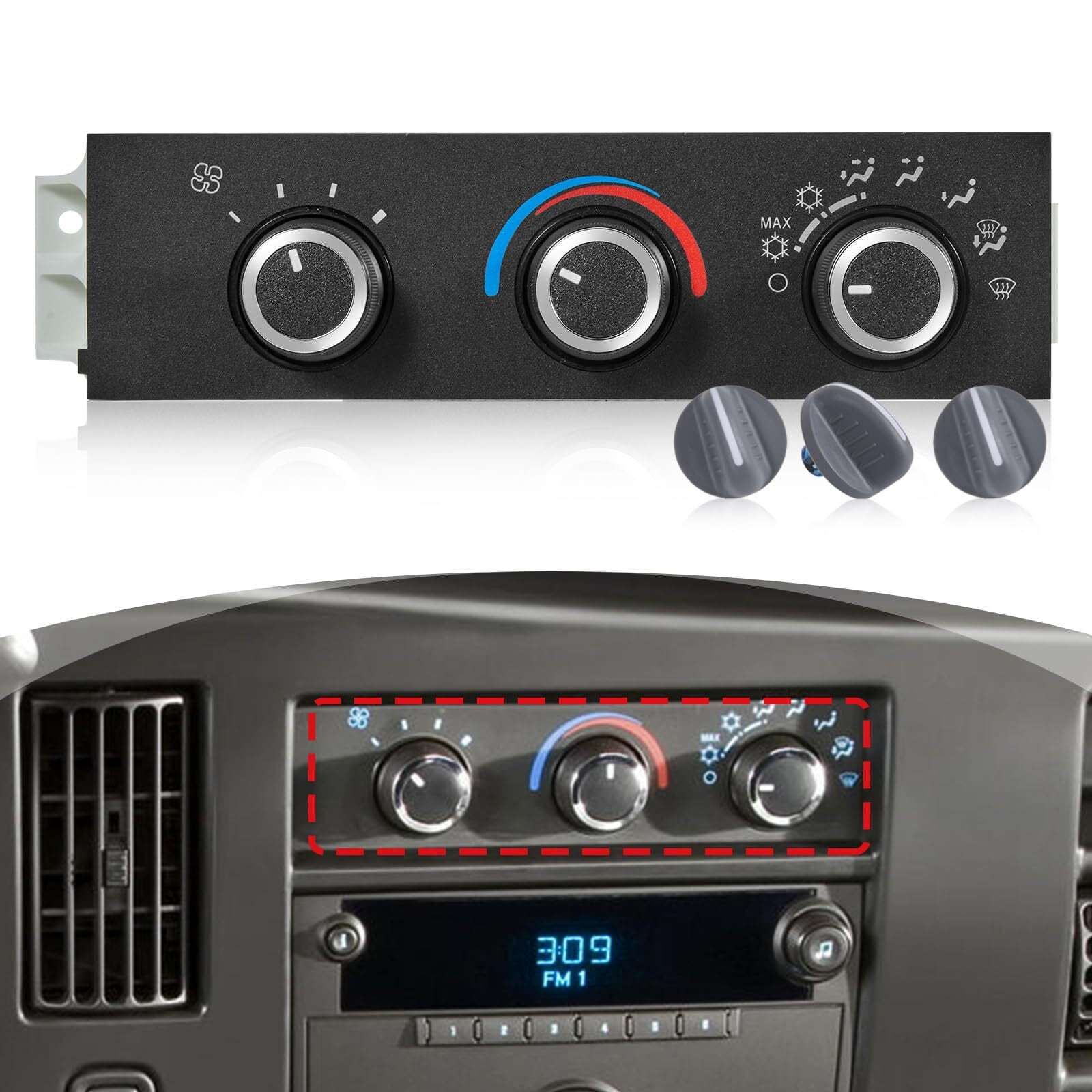 599-217 HVAC Climate Control Panel Module for Chevrolet GMC Express ...