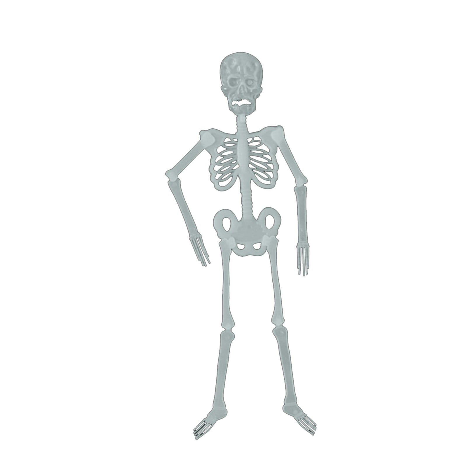 59in/35in/30in Crazy Bonez Pose-N-Stay Glow in The Dark Life Skeleton ...