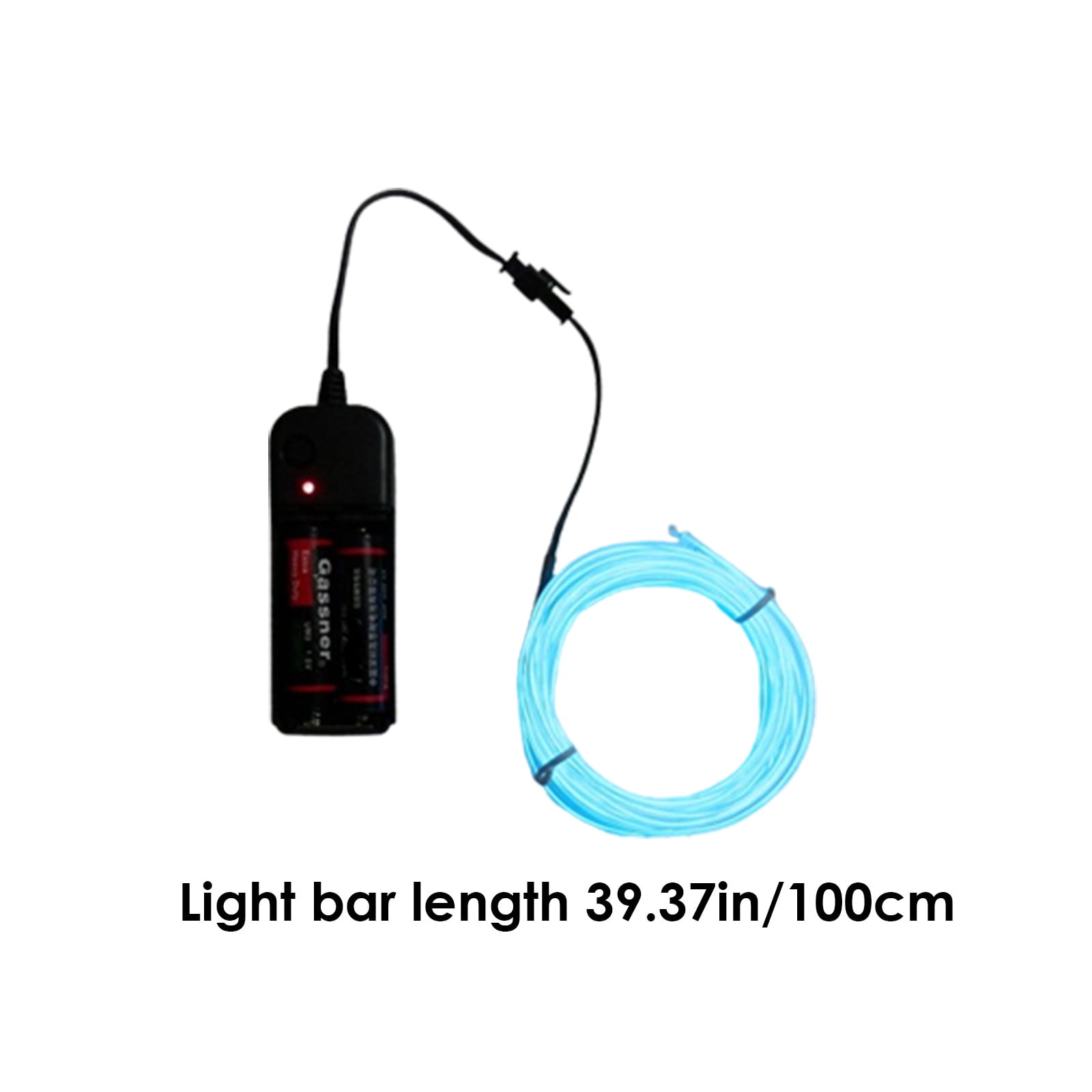59in Portable Neon Rope Lights Strip-Wearable Battery Pack Body Lights ...