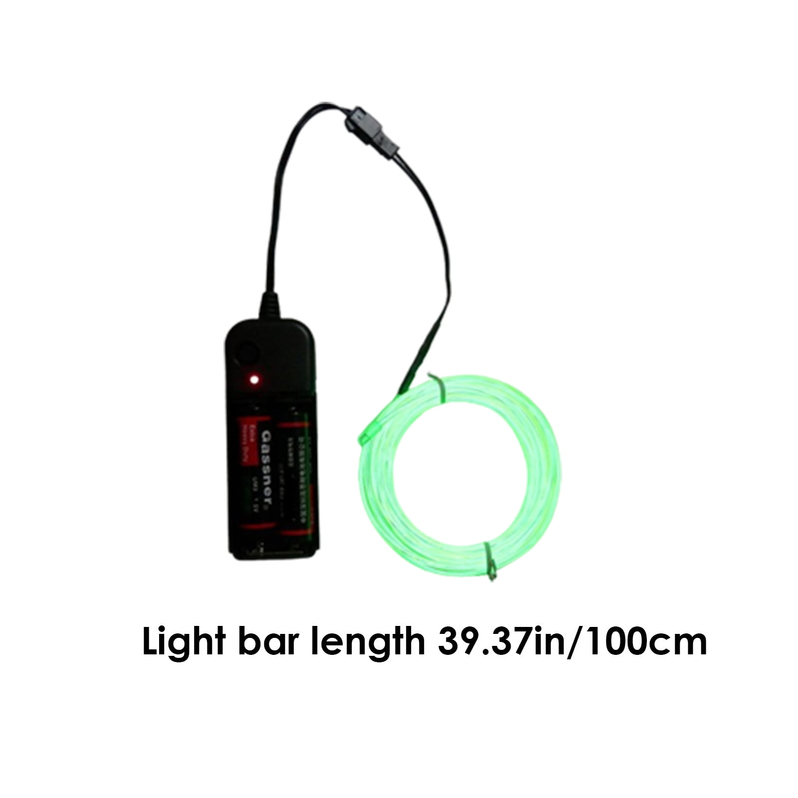 59in Portable Neon Rope Lights Strip-Wearable Battery Pack Body Lights ...