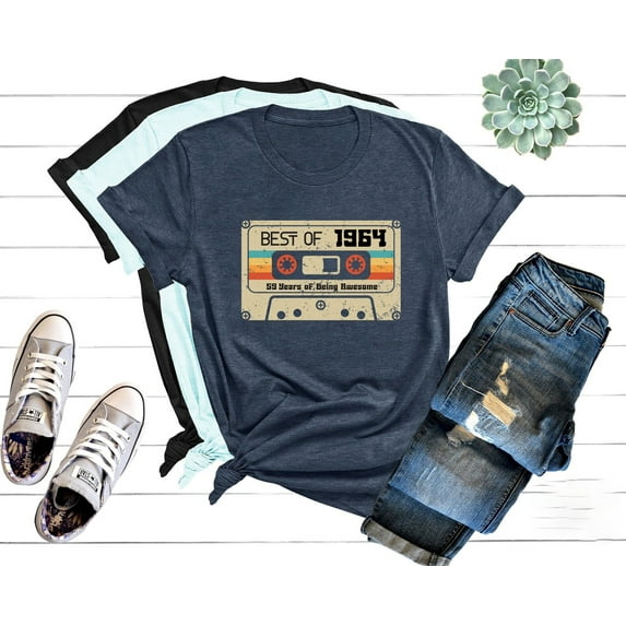 59th Birthday Shirt, 1964 Limited Edition Cassette T-Shirt, 1964 ...