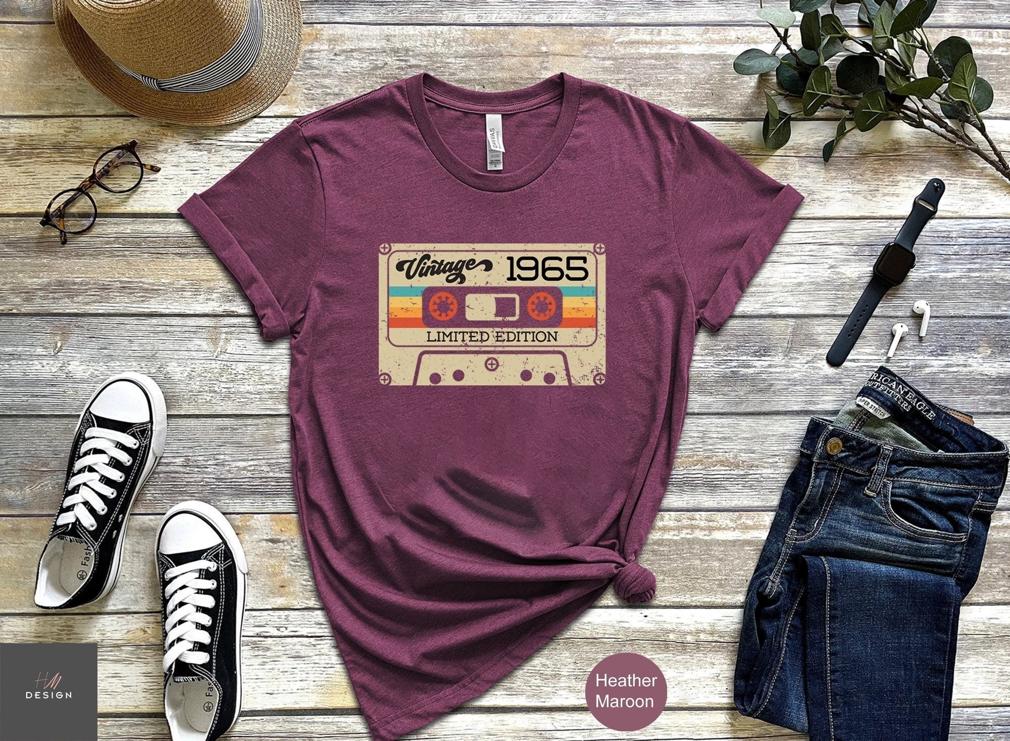 59th Birthday Shirt, 1965 Limited Edition Cassette T-Shirt, 1965 ...