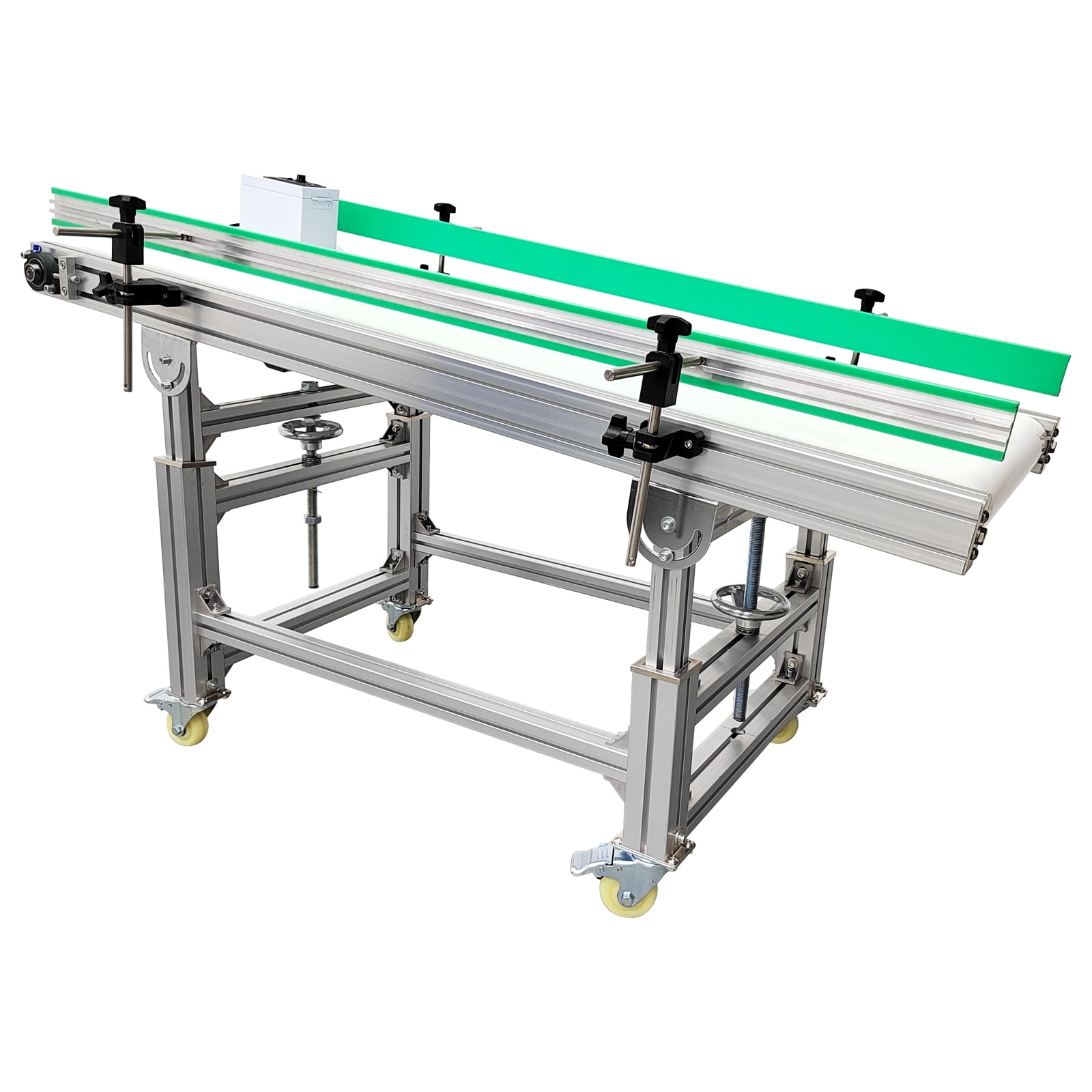 59x19.7inch PU Belt Conveyor Electric Inclined Conveyor Industrial ...