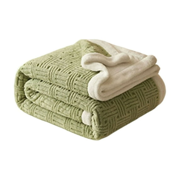 59x40 In Fleece Throw Blanket For Couch Soft Warm Fluffys Cream Solid ...